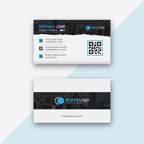 Diseño De Tarjeta De Presentación De Empresa Vector Premium