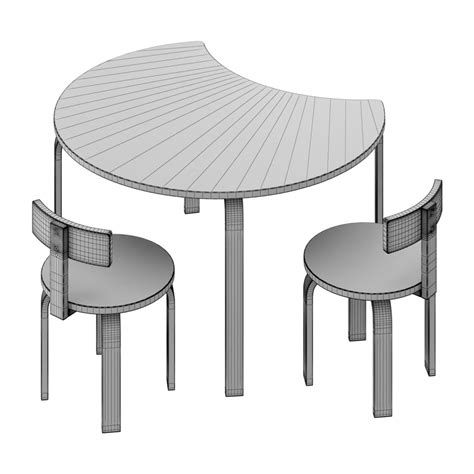 Kindergarten Tables 3d Model For Vray
