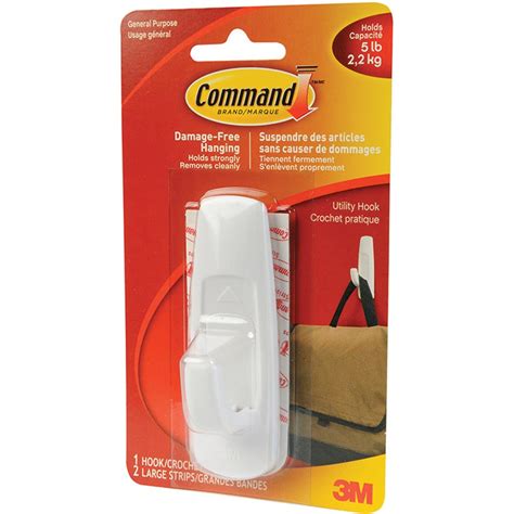 Command Adhesive Reusable Large Hook Mmm17003 3m Company Supplies