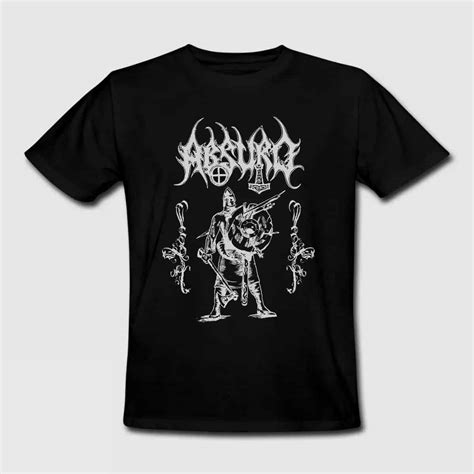 Absurd Band Logo T Shirt Black Metal Merch Metal Band T Shirt