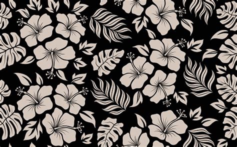 Hibiscus Pattern Stock Illustration Download Image Now Pattern