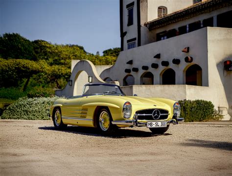 Fantasy Yellow On Four Wheels The 1961 Mercedes Benz 300 Sl Roadster
