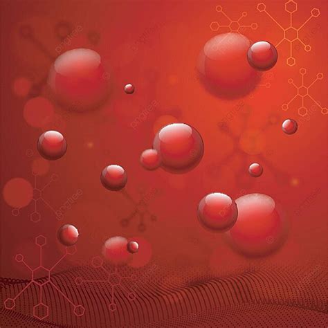 Red Medical Background With Bubbles Clinic Chemist Dna Vector Clinic