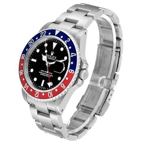Rolex Gmt Master Ii Blue Red Pepsi Dial Mens Watch 16710 For Sale At