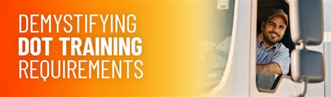 Demystifying Dot Training Requirements 360training