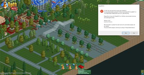 openrct2 crashed while opened scenery editor · issue 13884 · openrct2