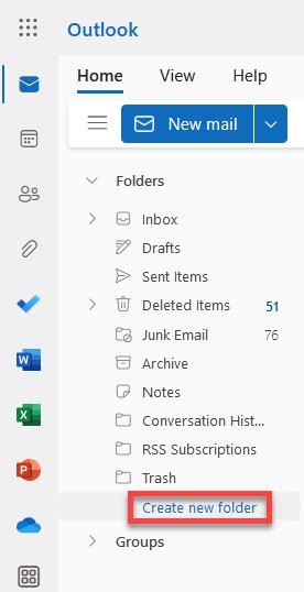 Folders And Organization Outlook Online Uvm Knowledge Base
