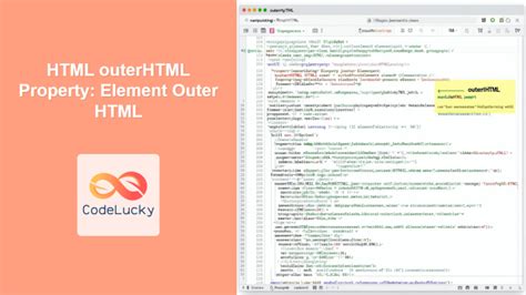 Html Outerhtml Property Element Outer Html Codelucky