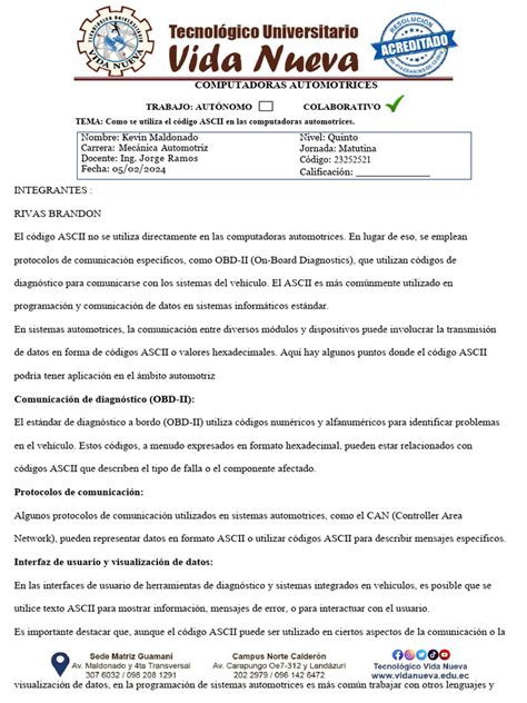 Codigo Ascii Pdf Ascii Programación De Computadoras
