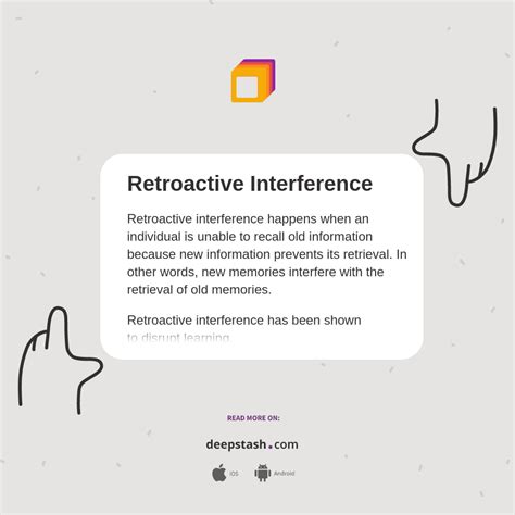 Retroactive Interference Deepstash