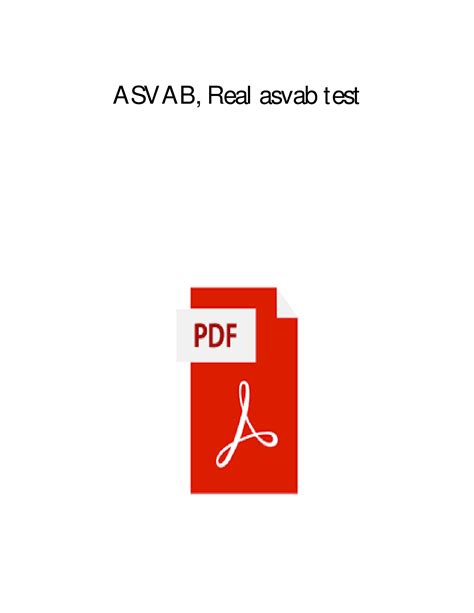 Asvab Real Asvab Test Actual Test Exam All Questions And 100 Correct Answer Already Graded