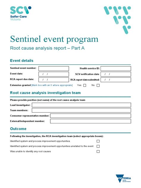 Sentinel Event Program Root Cause Analysis Report Pdf Patient