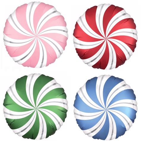 Candy Cane Balloons 18 Inch Candy Balloon Pastel Christmas Etsy