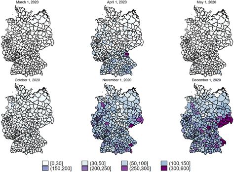 Sars‐cov‐2 Incidence Rates Across Germany Over Time The Figure Shows Download Scientific