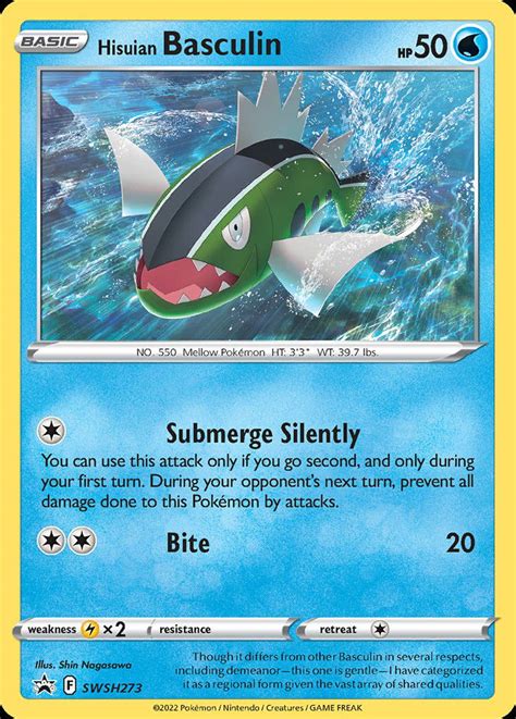 Hisuian Basculin Pr Sw Swsh273 Pokemon Tcg Pok Cards
