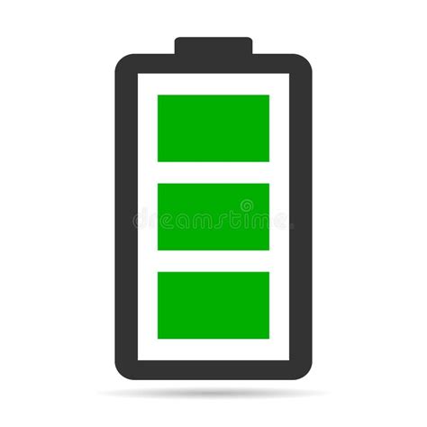 Power Technology Shadow Icon Battery Web Shape Design Energy Level