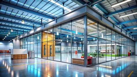 A Stunning Modern Factory Interior Clean Industrial Design With Glass
