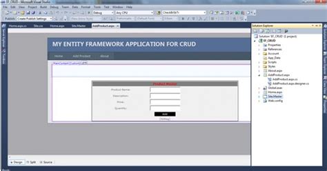 career web helper crud operation using entity framework and linq