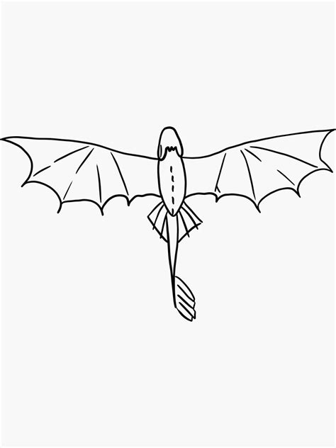 Toothless Sticker For Sale By Leemoons Redbubble
