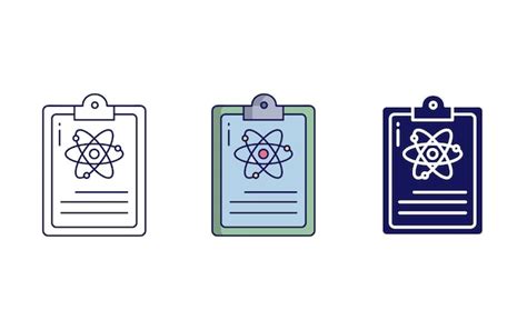 Premium Vector Physics Notes Vector Icon