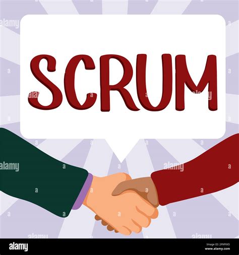 Writing Displaying Text Scrum Word Written On Handwriting As Distinct From Print Written