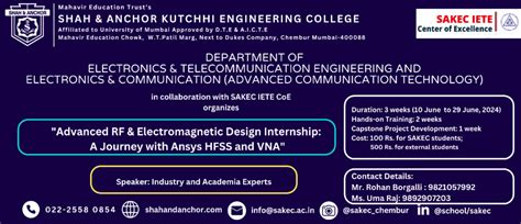 Summer Internship Sakec Electronics And Telecommunication Engineering