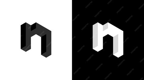 Premium Vector Business Logo Building Monogram N Letter Initial Black