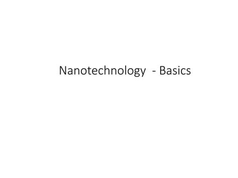 Lecture 3 Properties Of Nanomaterial Surface To Volume Ratioppt