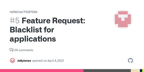 Feature Request Blacklist For Applications Issue Nefarius HidHide GitHub
