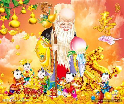 寿星公设计图风景psd分层素材设计图库昵图网