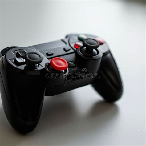A Black Gaming Controller Featuring Dual Analog Sticks And A
