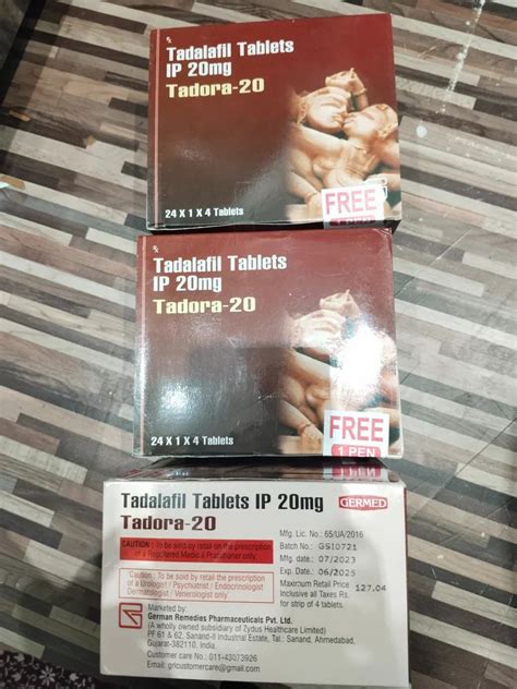 Tadora 20 Mg Tablets At ₹ 105stripe Erectile Dysfunction Medicine In