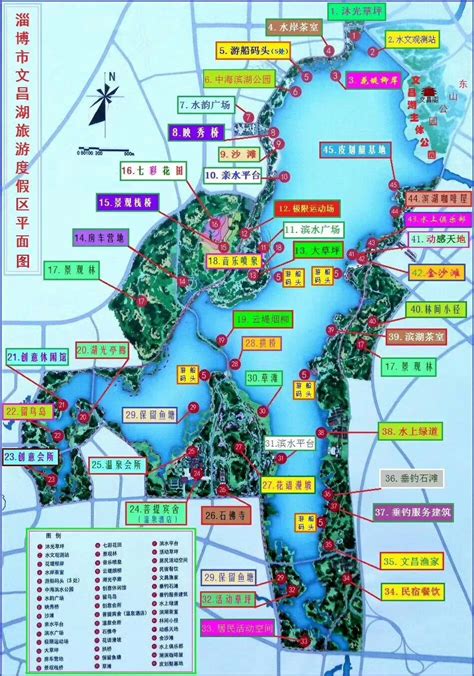 淄博市文昌湖区地图 项目 房价 大山谷图库