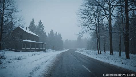 DayZ Loading Screen Snowstorm Livonia Stable Diffusion Online