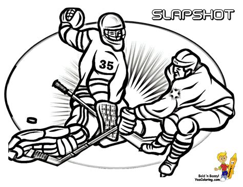 Sélection De Dessins De Coloriage Hockey à Imprimer Sur