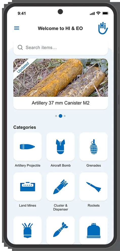 EO Reference App A Mobile Solution For Explosives Clearance