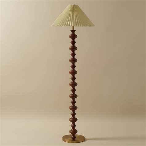 Sculpted Rhythm Wood Floor Lamp Dwhome