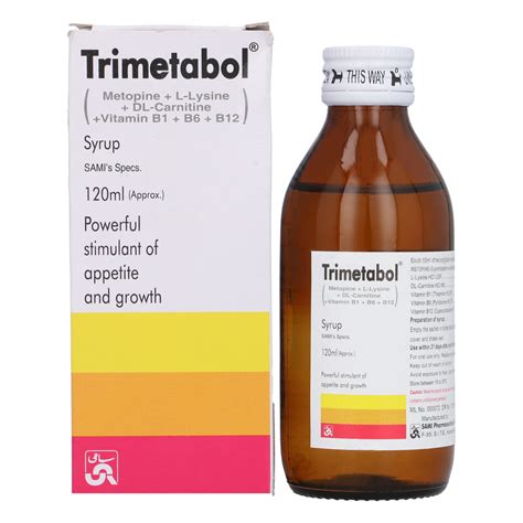 Trimetabol Syrup 120ml Pill Box