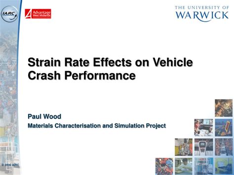 Pdf Strain Rate Effects On Vehicle Crash Performance