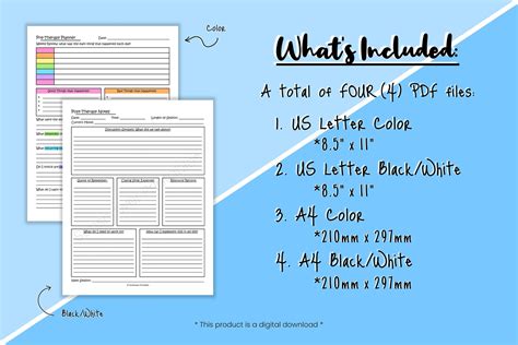 Therapy Note Taking Printable Worksheets Mental Illness Counseling
