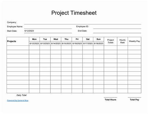 Timesheet Templates