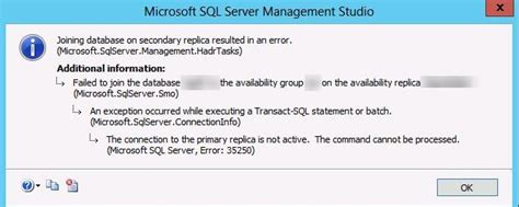 Sql Server Fix Msg 35250 Level 16 State 7 The Connection To The