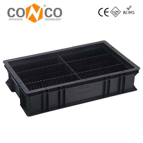 Conco Conductive Plastic Boxes Antistatic Circulation Esd Tote Box For
