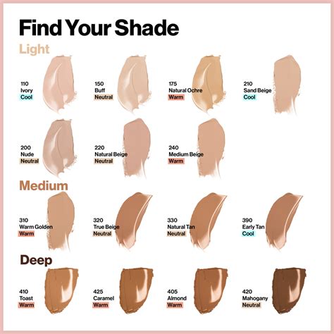 Revlon Whipped Foundation Color Chart Revlon Colorsilk Beautiful