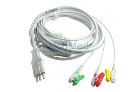 Primedic Xd30 Ecg Cable With 3 Lead Lead Wires China Manufacturer