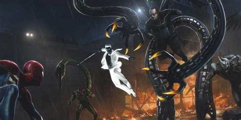 Spider Man Ps4 Amazing Keyframe Concept Art Features Doc Ock The