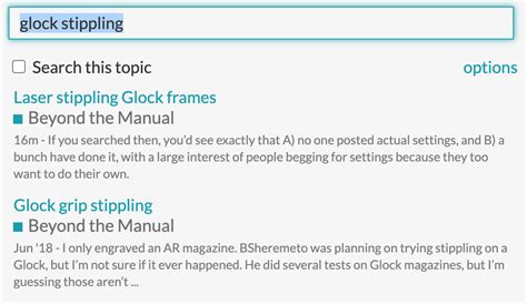 Laser Stippling Glock Frames Beyond The Manual Glowforge Owners Forum