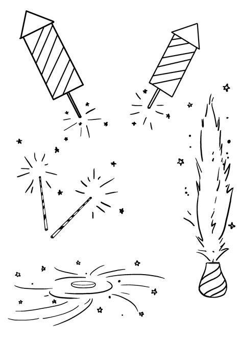 How To Draw Fireworks Step By Step Easy