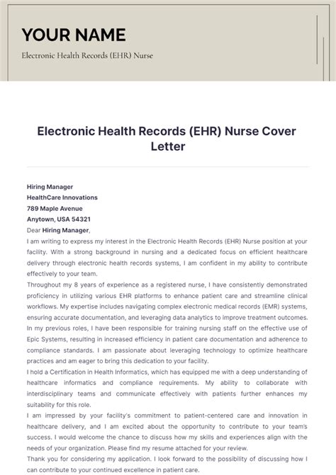 Ehr Template Design