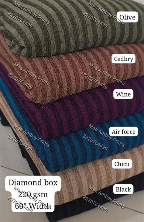Diamond Box Prints Pattern Check Stripes Color Multicolor At ₹ 230 Kg In Surat